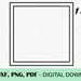 Square Frame Svg Bundle Digital Download Svg Dxf Png Pdf - Etsy