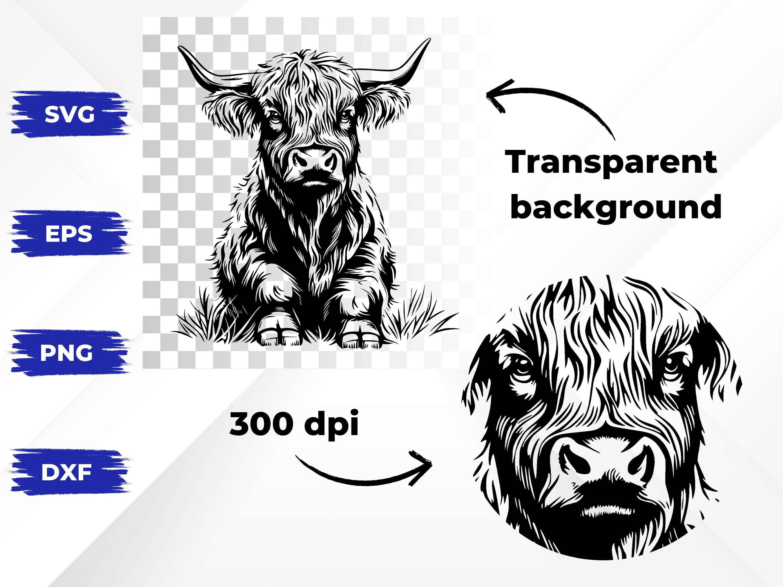 160+ Highland Cow SVG Bundle | Highland Cattle Clipart | Cow Silhouette ...