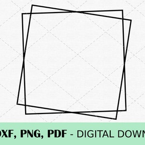 Square Frame Svg Bundle - Digital Download Svg, Dxf, Png, Pdf, Svg ...