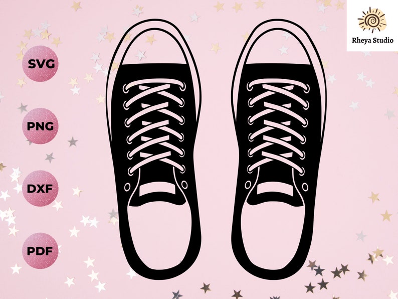 Shoes Svg, Sneakers Svg - Digital Download Svg, Dxf, Png, Pdf - Etsy