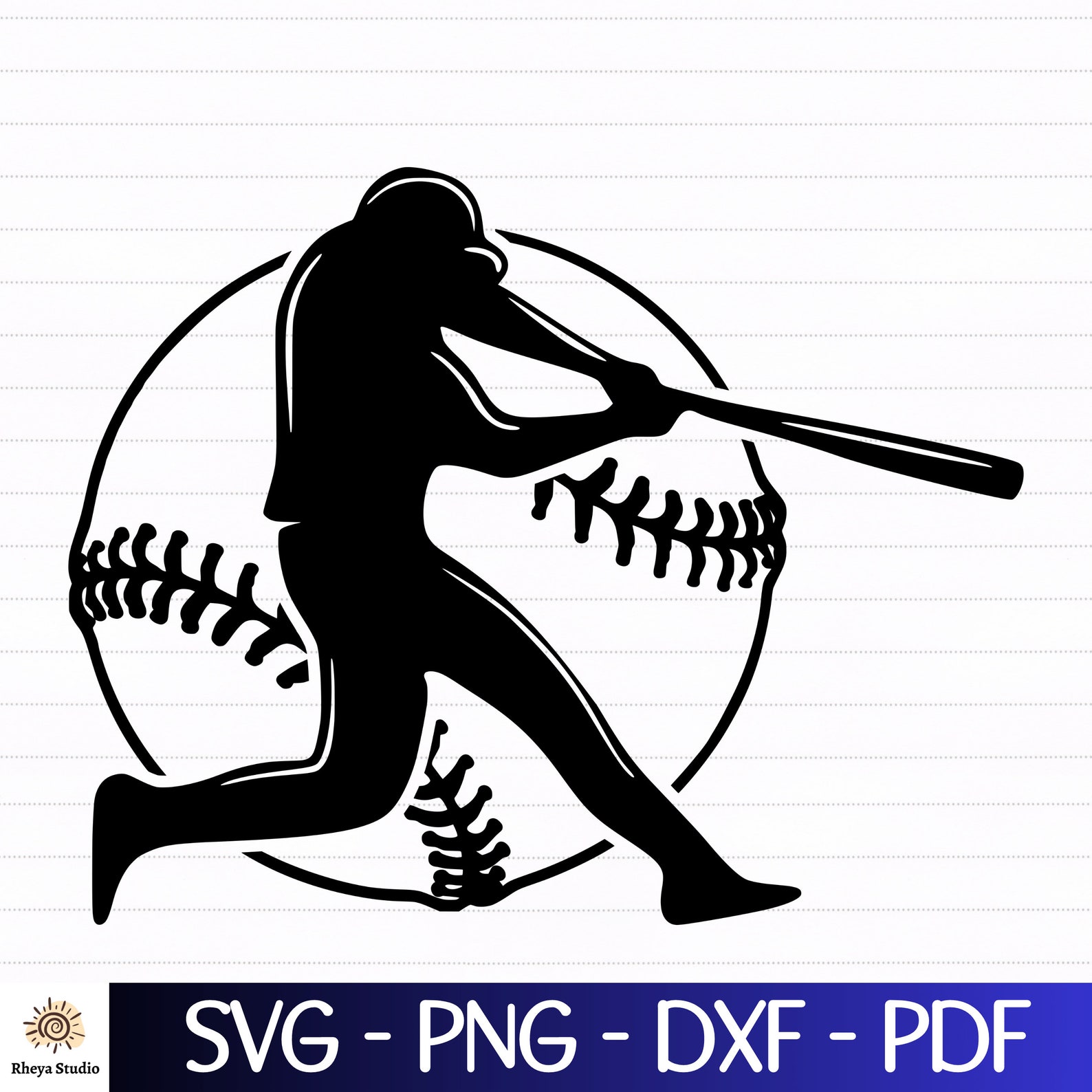 Baseball Player Svg Baseball Bat Svg Digital Download Svg - Etsy