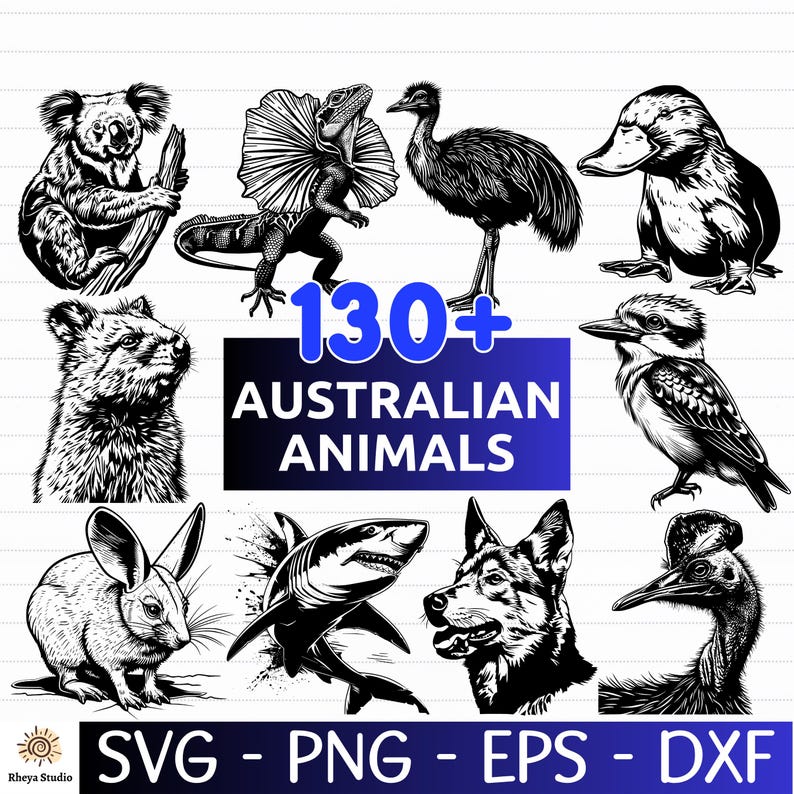 130+ Australian Animals SVG Bundle, Australian Wildlife, Australian ...