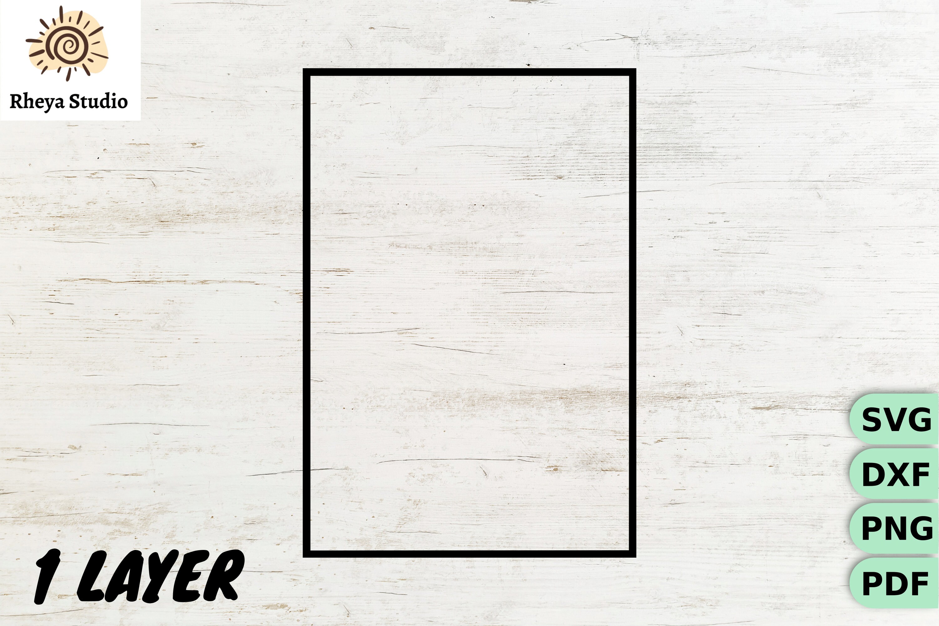 Rectangle Frame Svg Bundle Digital Download Svg Dxf Png - Etsy