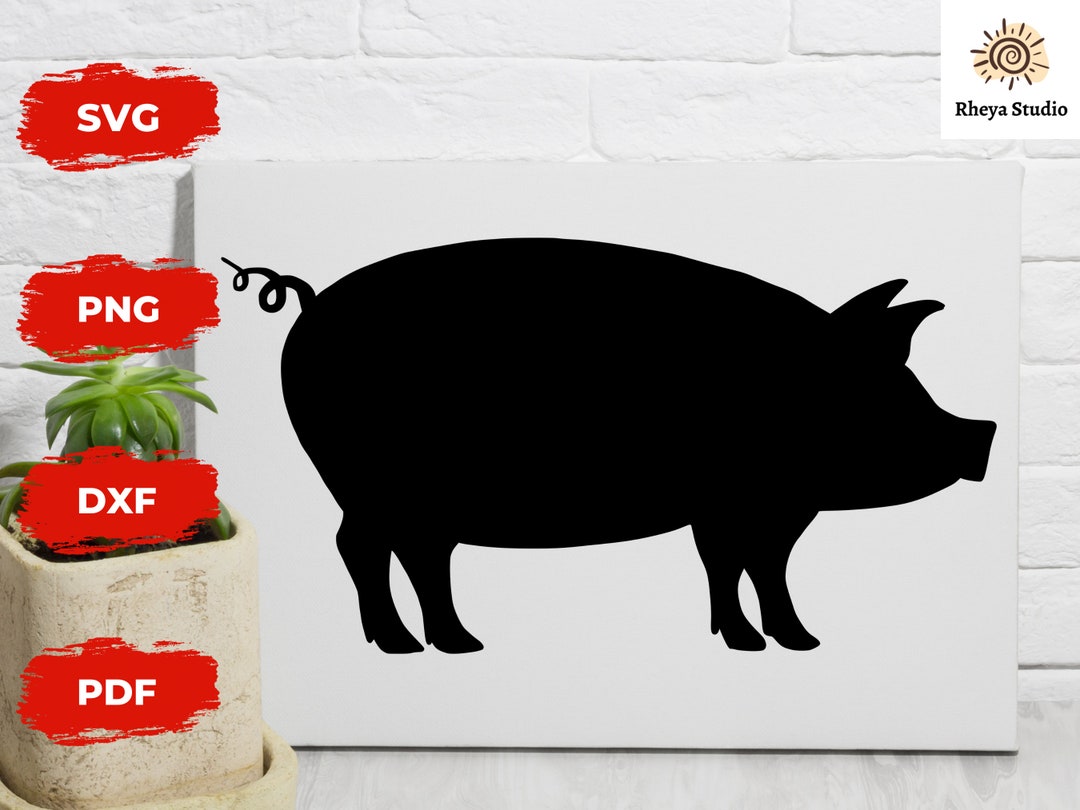 Pig Svg Farm Animal Svg Digital Download Svg Dxf Png - Etsy