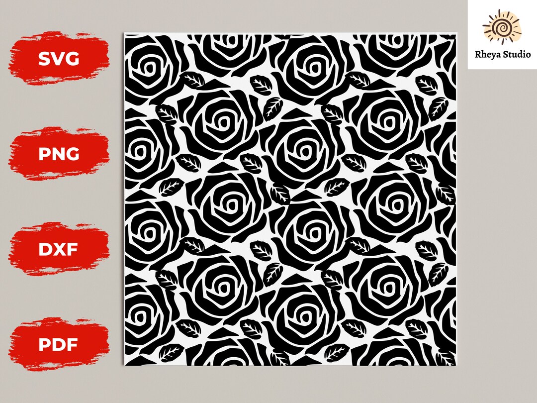 Floral Pattern Svg Flower Pattern Svg Digital Download Svg - Etsy