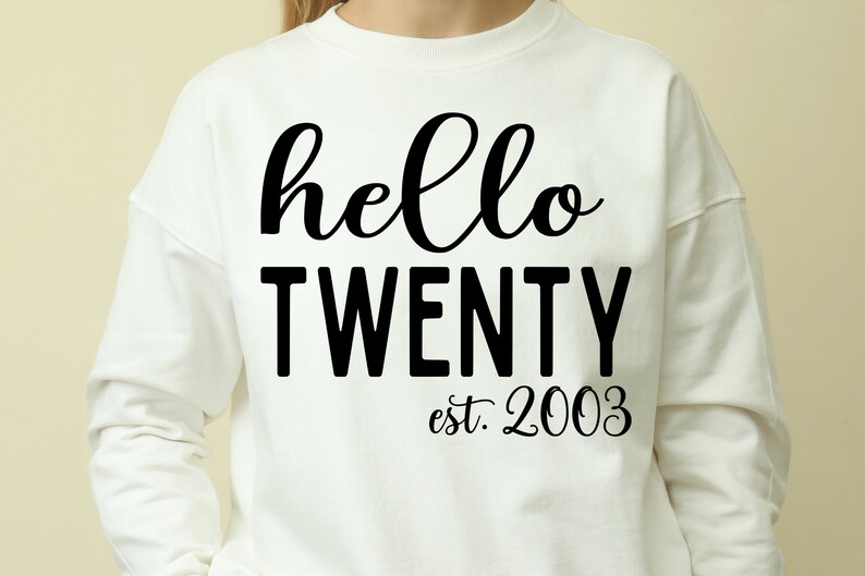 Hello 20 Svg Hello Twenty Svg Digital Download Svg Dxf - Etsy
