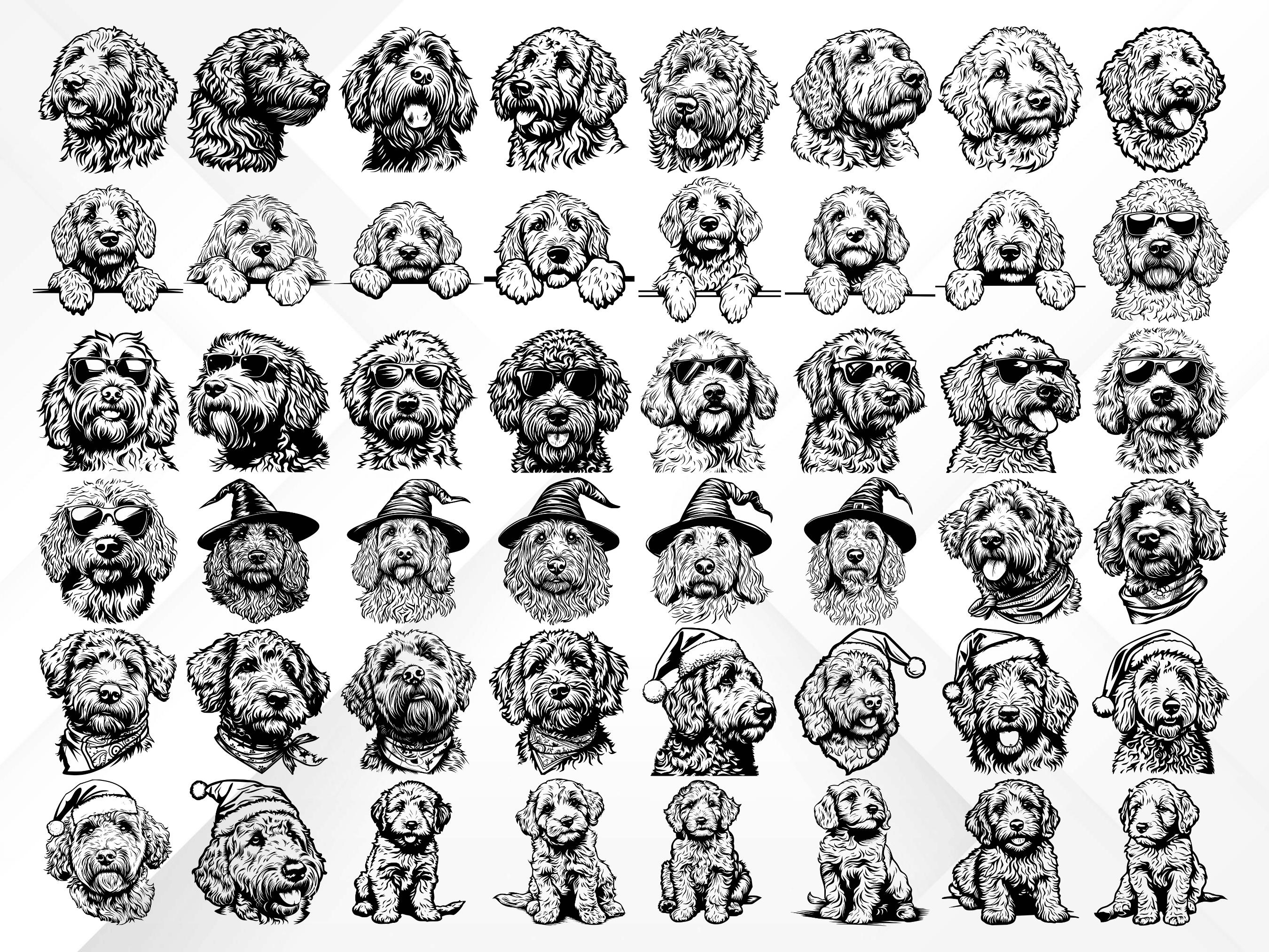 130+ Golden Doodle Dog SVG Bundle - Golden Doodle Clipart, Cut Files ...