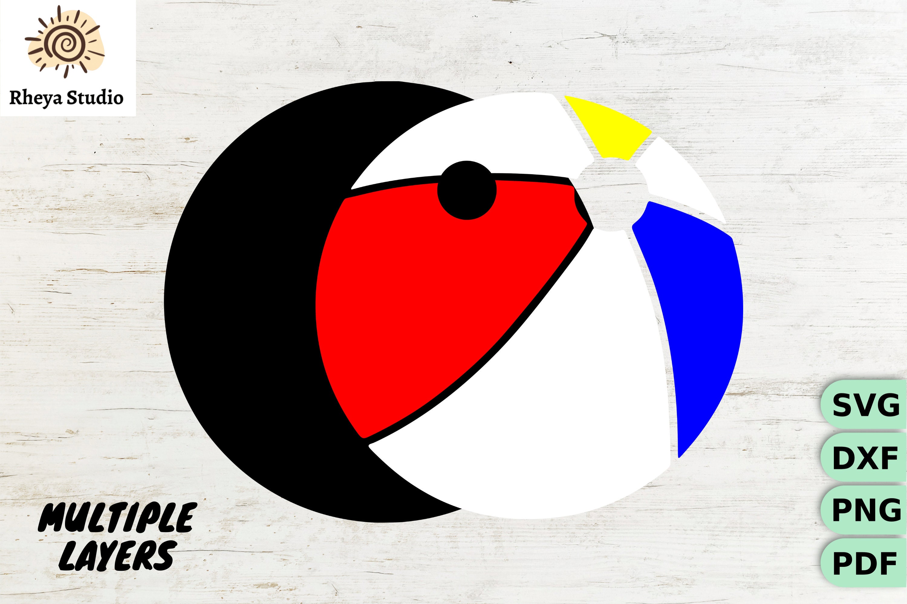 Beach Ball Svg Summer Svg Digital Download Svg Dxf Png - Etsy