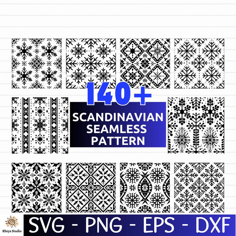 Scandinavian Christmas Svg - Etsy