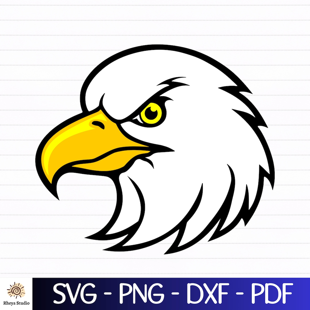 American Eagle Svg, Eagle Head Svg, - Digital Download Svg, Dxf, Png ...