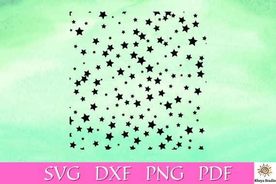 Stars Pattern Svg Stars Svg Digital Download Svg Dxf Png - Etsy