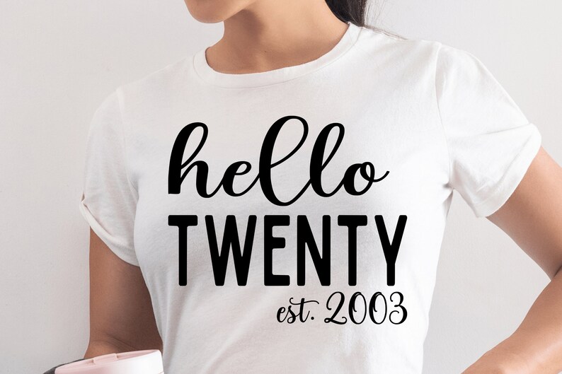 Hello 20 Svg Hello Twenty Svg Digital Download Svg Dxf - Etsy