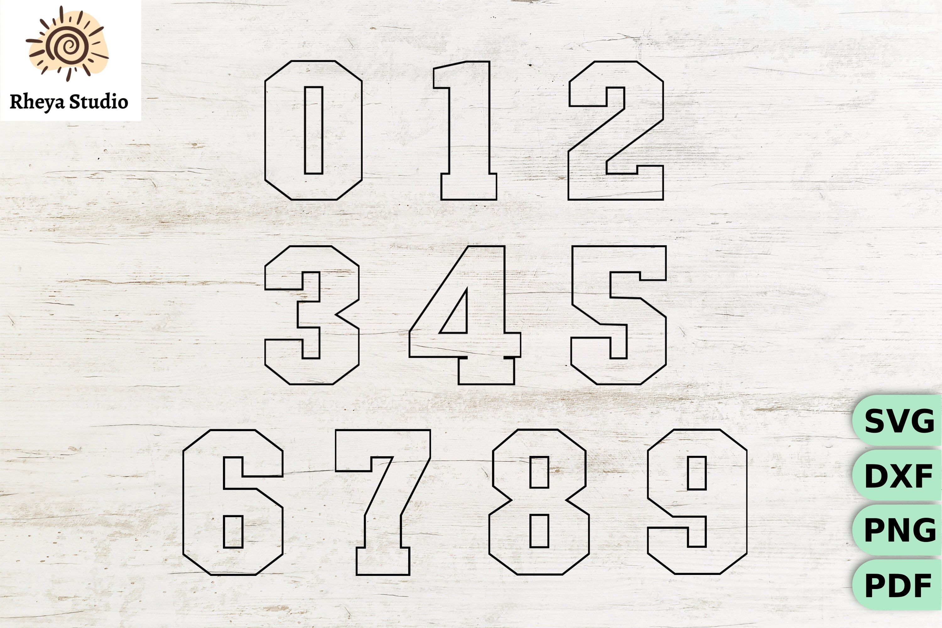 Sport Numbers Svg Varsity Numbers Svg College Numbers Svg - Etsy UK