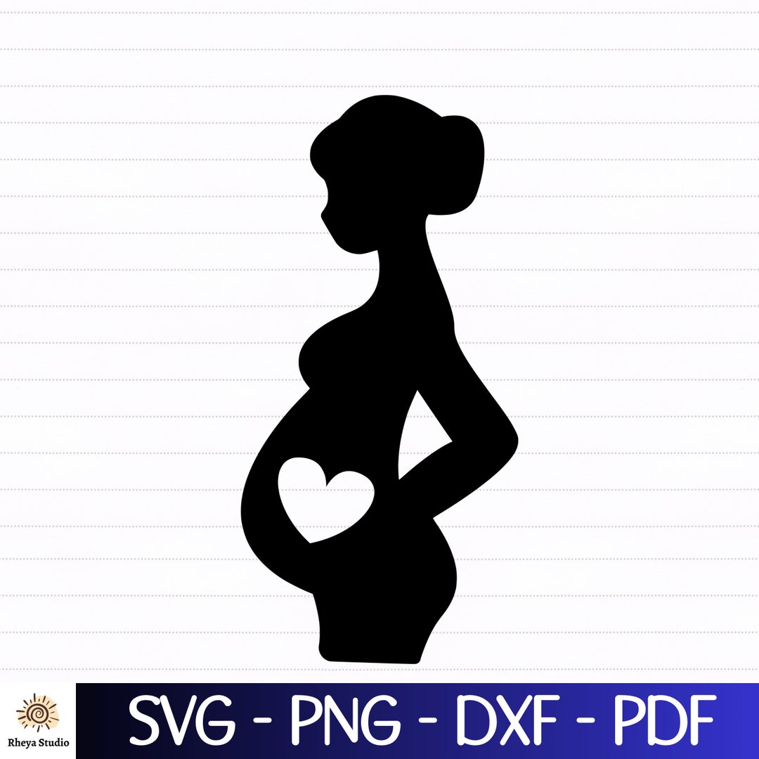 Pregnant Lady Svg, Pregnant Woman Svg, Pregnant Svg Digital Download ...