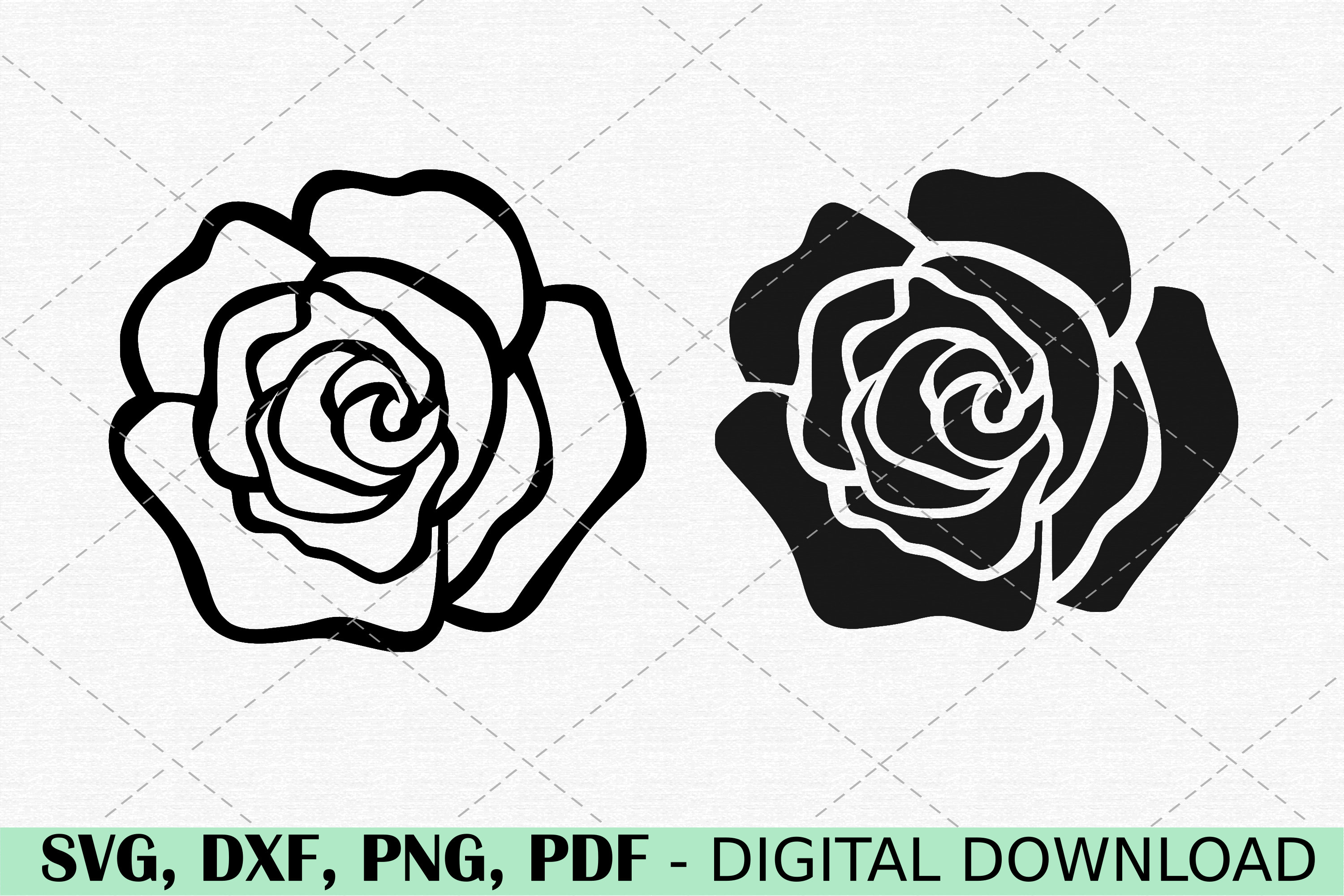 Bloem svg Roos svg Roos omtrek svg Roos silhouet svg - Etsy Nederland