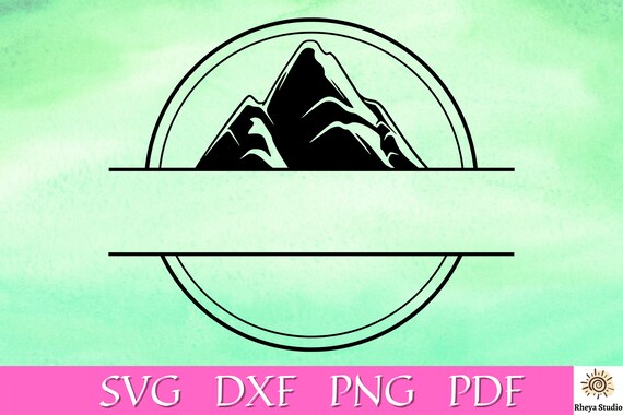 Mountain Monogram Svg Mountain Svg Nature Monogram Svg - Etsy