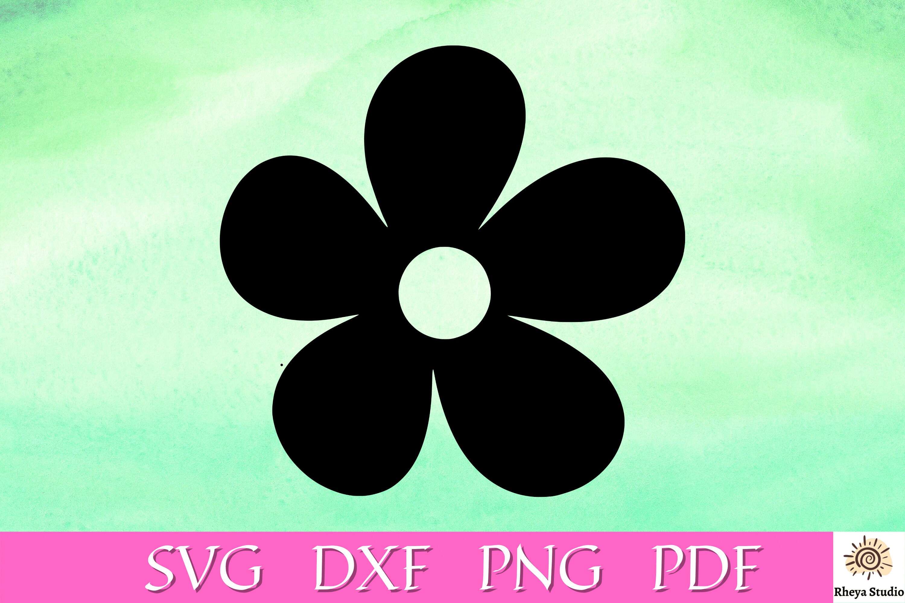 Hippie Flower Svg Hippie Daisy Svg Digital Download Svg Etsy Uk