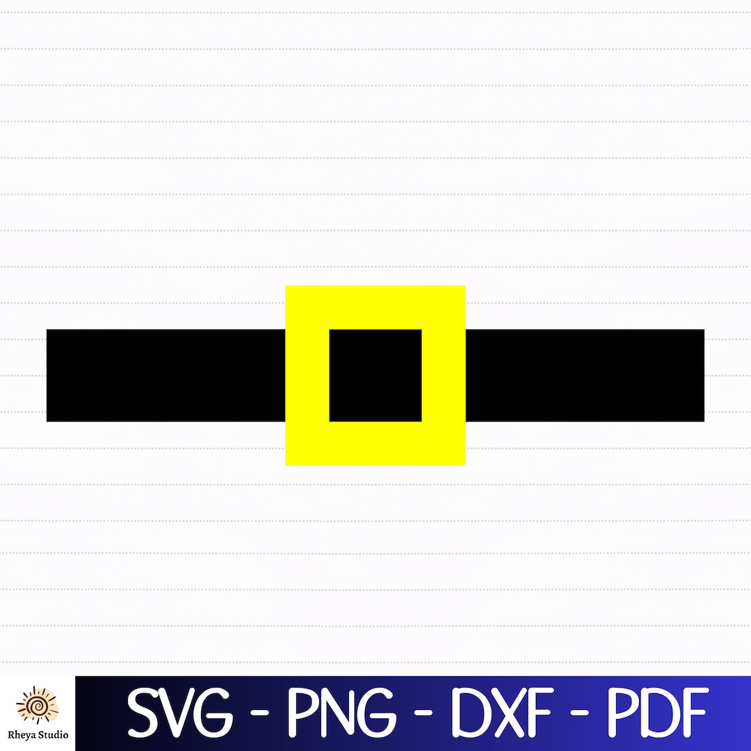 Christmas Svg Santa Belt Svg Christmas Belt Svg Digital - Etsy