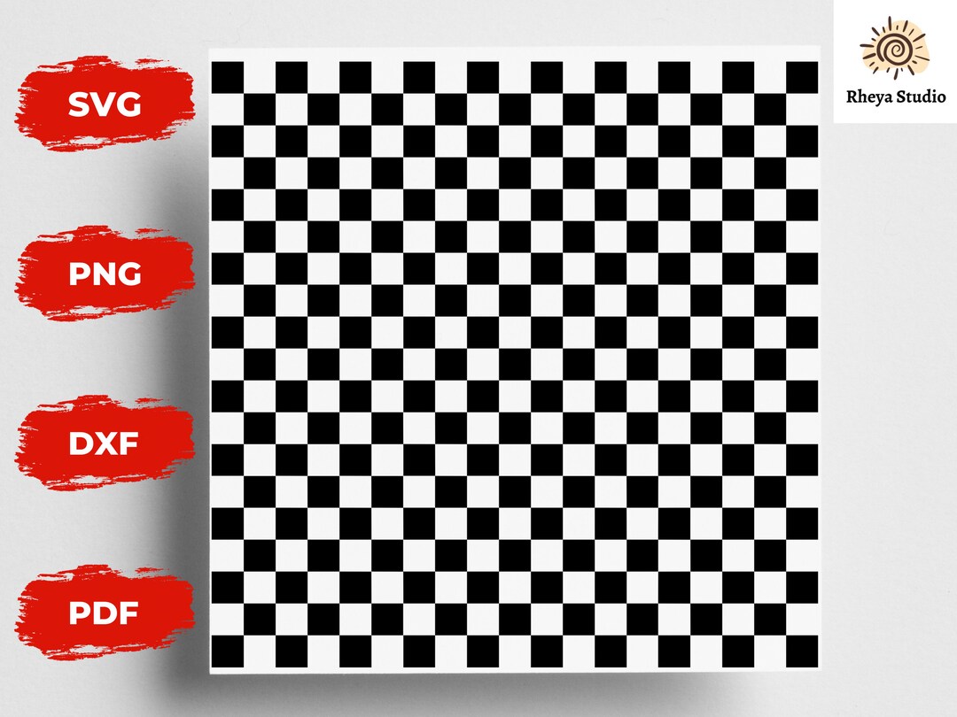 Checkered Pattern Svg Checker Bord Svg Digital Download - Etsy