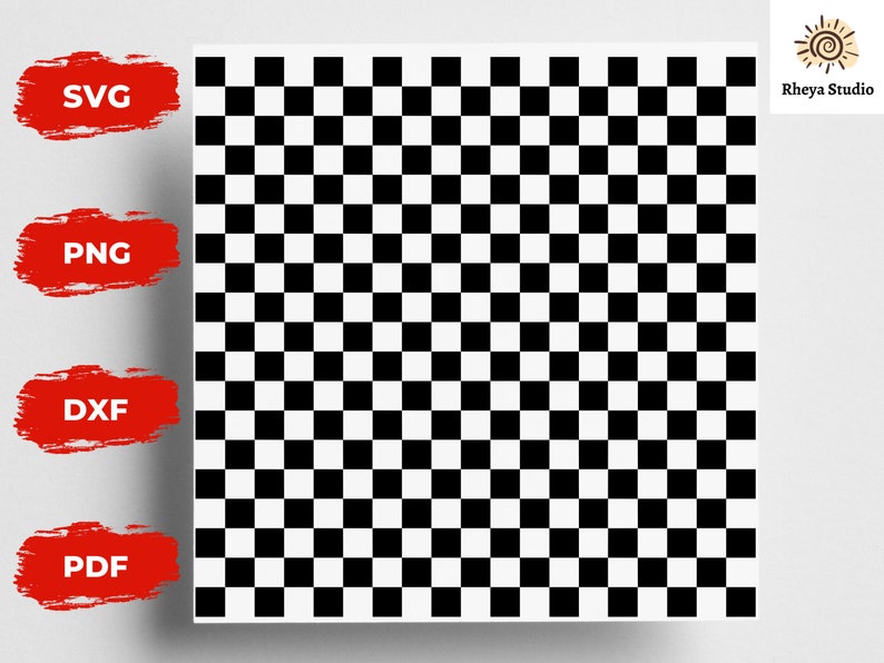 Checkered Pattern Svg Checker Bord Svg Digital Download - Etsy