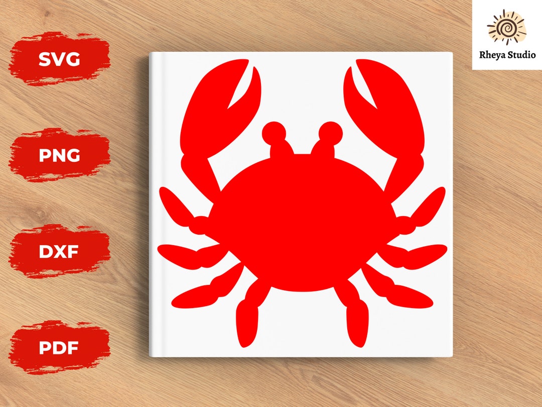 Crab Svg Crab Clipart Beach Svg Digital Download Svg Dxf - Etsy