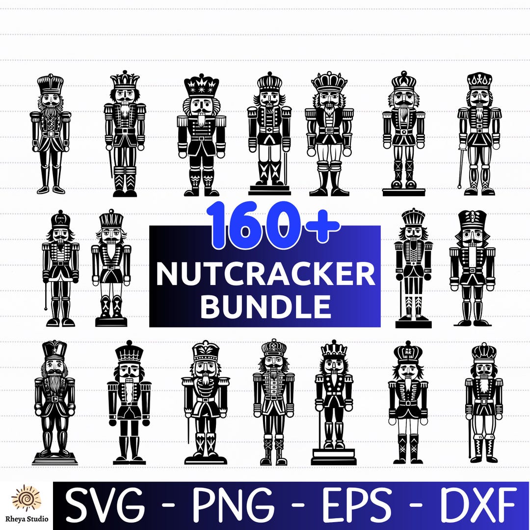 160+ Nutcracker SVG Bundle | Christmas Nutcracker Clipart | Holiday ...