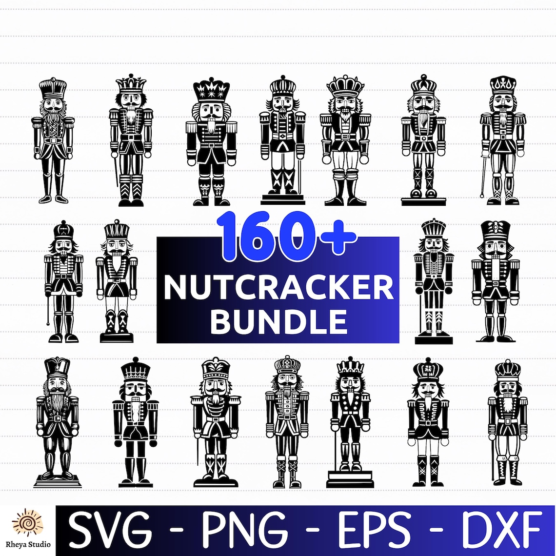 160+ Nutcracker SVG Bundle | Christmas Nutcracker Clipart | Holiday ...