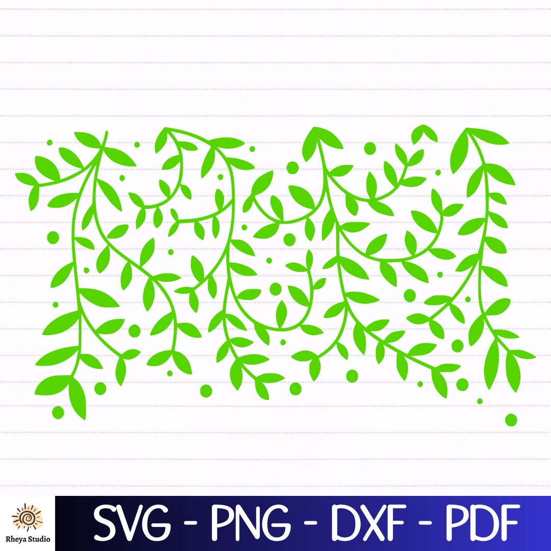 Leaves Pattern Svg, Botanical Pattern Svg Digital Download Svg, Dxf ...