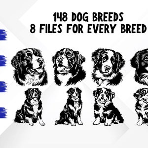 1100+ Dog SVG Bundle, 148 Dog Breeds, Dog Vector Graphic, Dog SVG ...