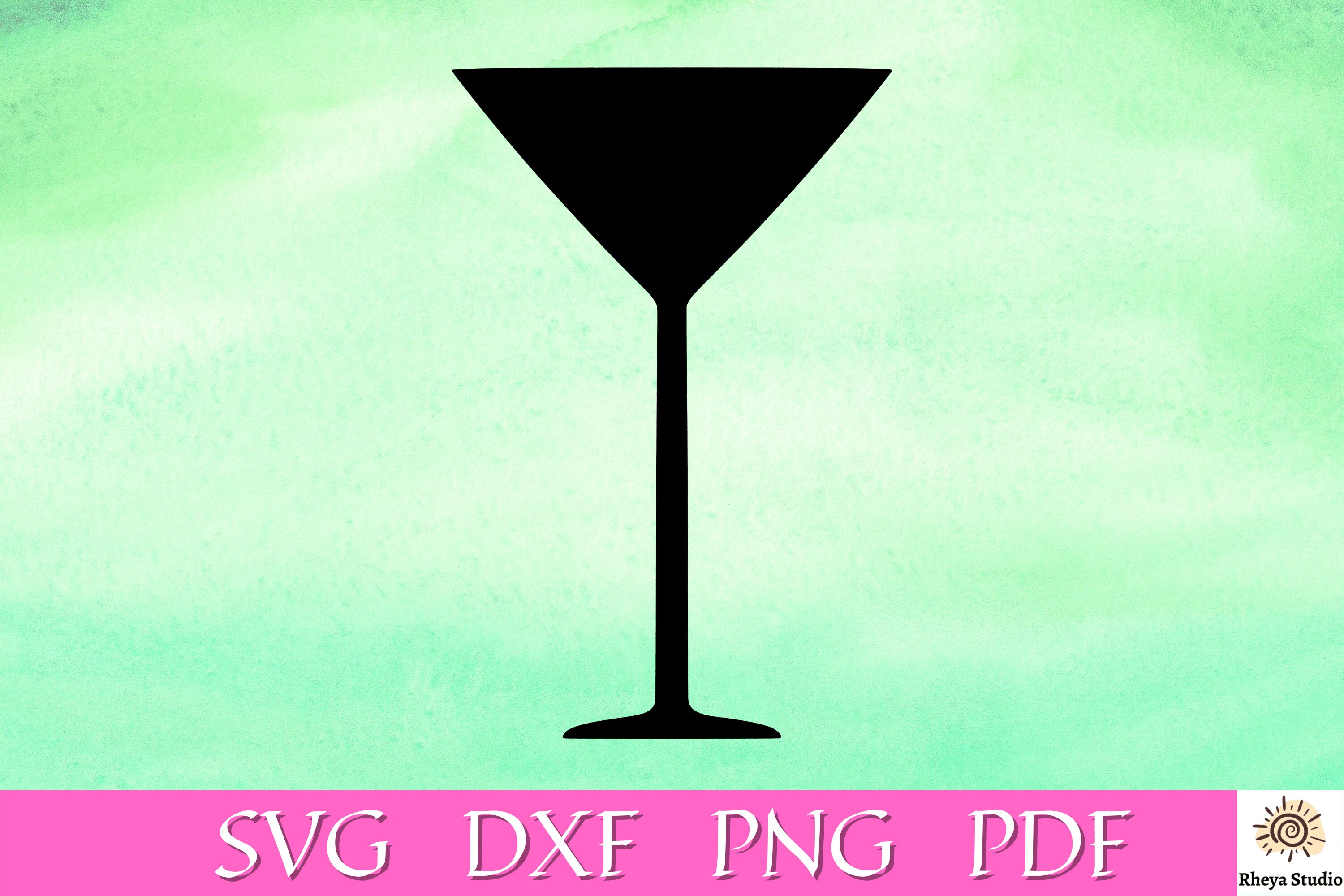 Copa de Martini svg Cóctel svg Bebida svg descarga digital - Etsy México