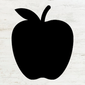 Apple Shape Svg, Apple Silhouette Svg, Fruit Svg - Digital Download Svg ...