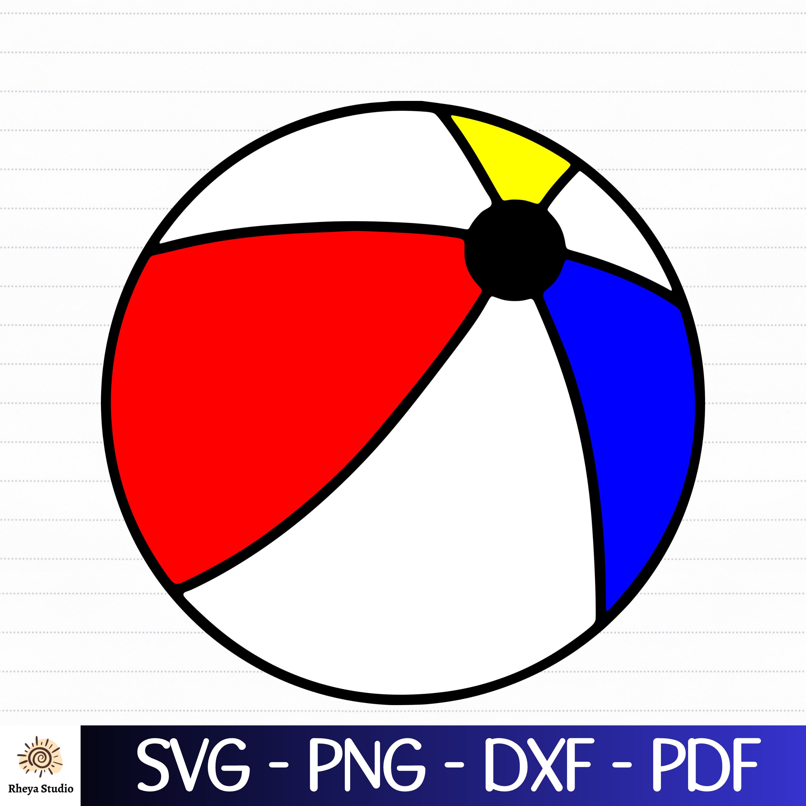 Beach Ball Svg Summer Svg Digital Download Svg Dxf Png - Etsy