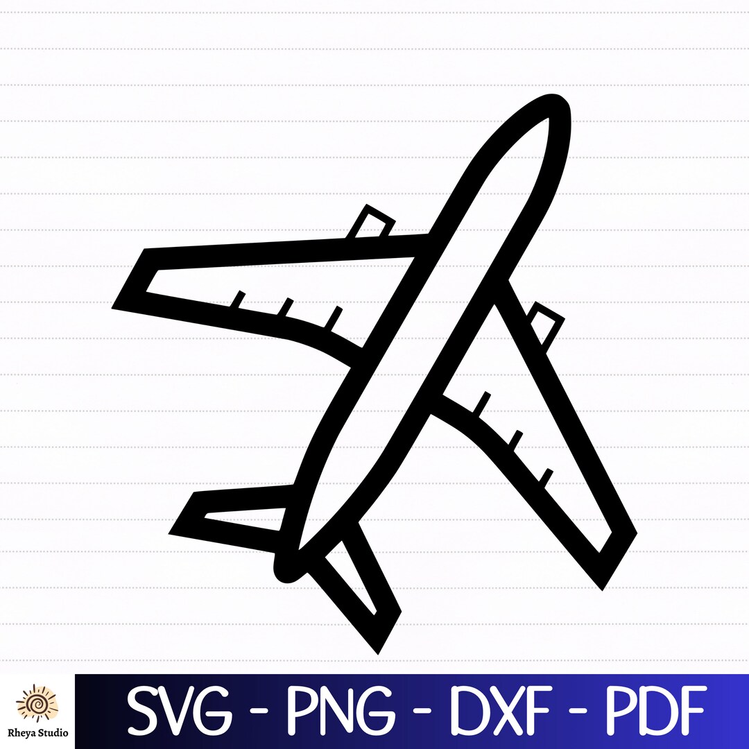 Avión svg, Avión svg descarga digital svg, dxf, png, pdf - Etsy México