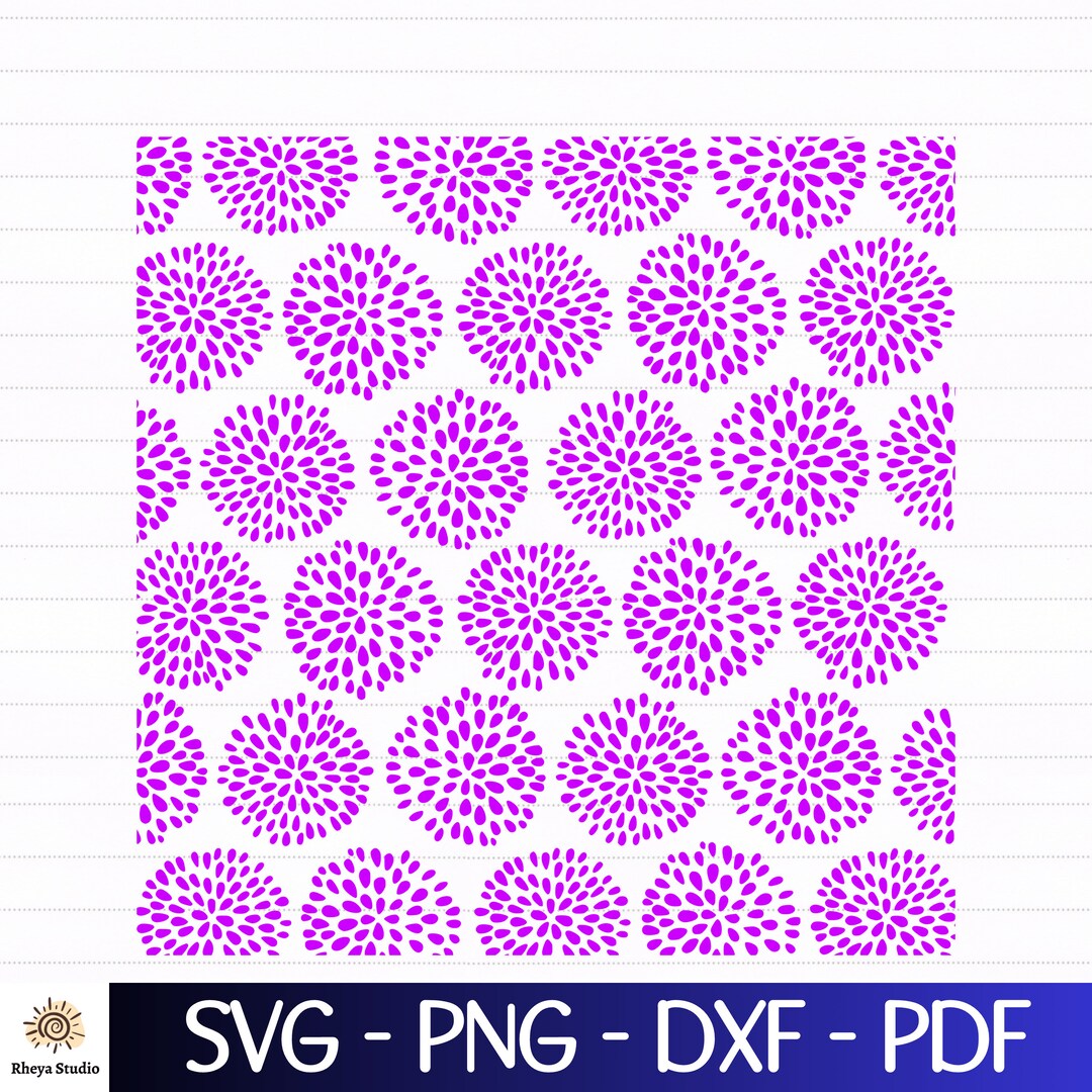 Floral Pattern Svg, Flower Pattern Svg Digital Download Svg, Dxf, Png ...