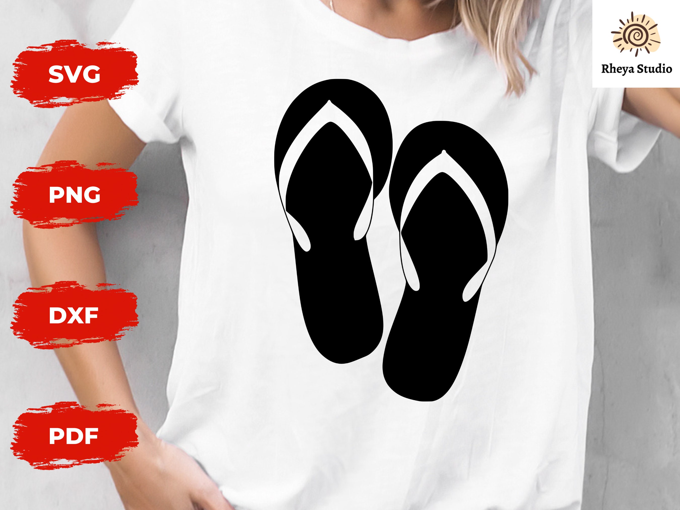Flip Flops Svg Sandals Svg Summer Svg Digital Download - Etsy