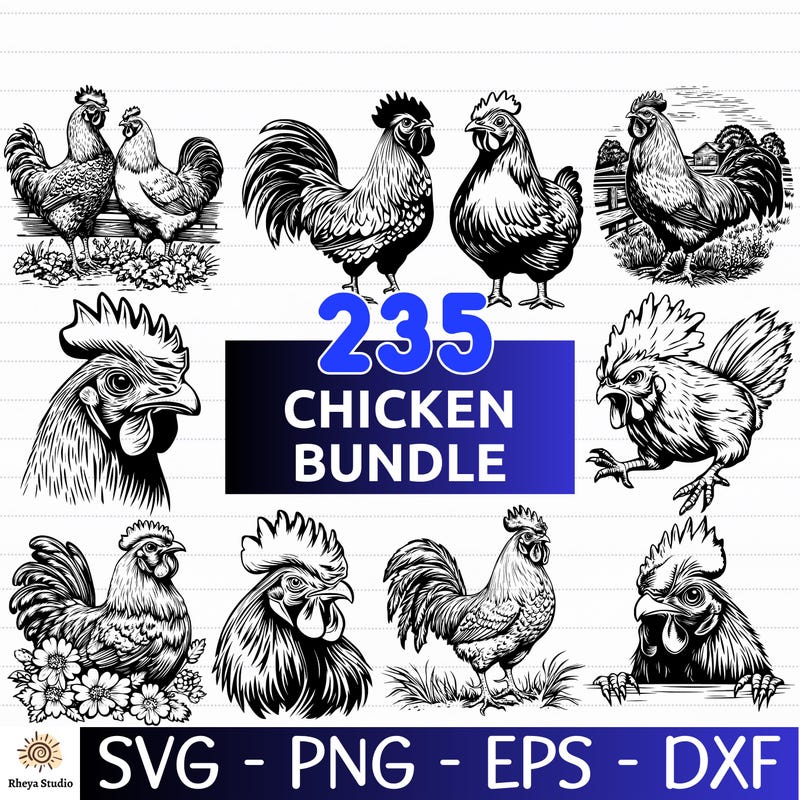 Chicken Svg for Logo - Etsy