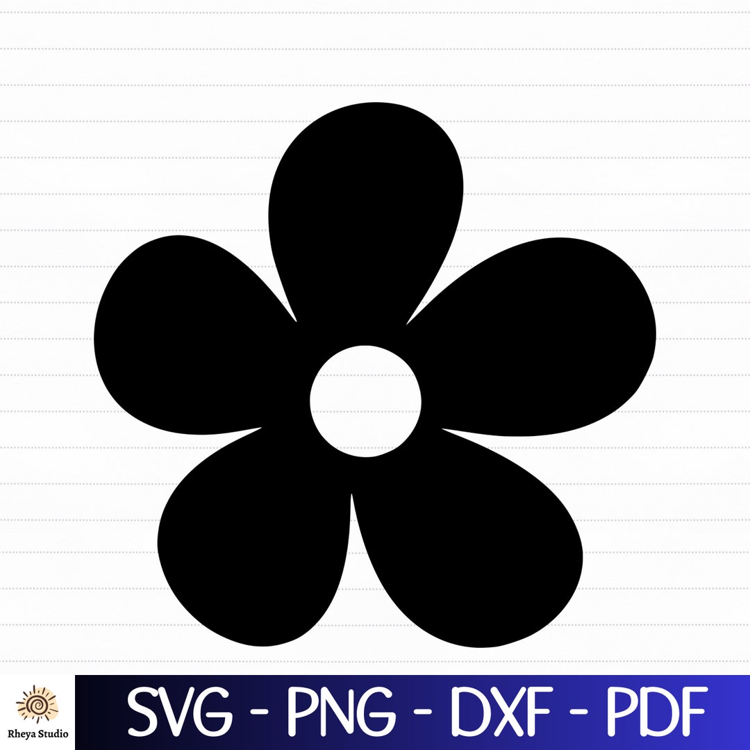 Hippie Flower Svg, Hippie Daisy Svg - Digital Download Svg, Dxf, Png ...