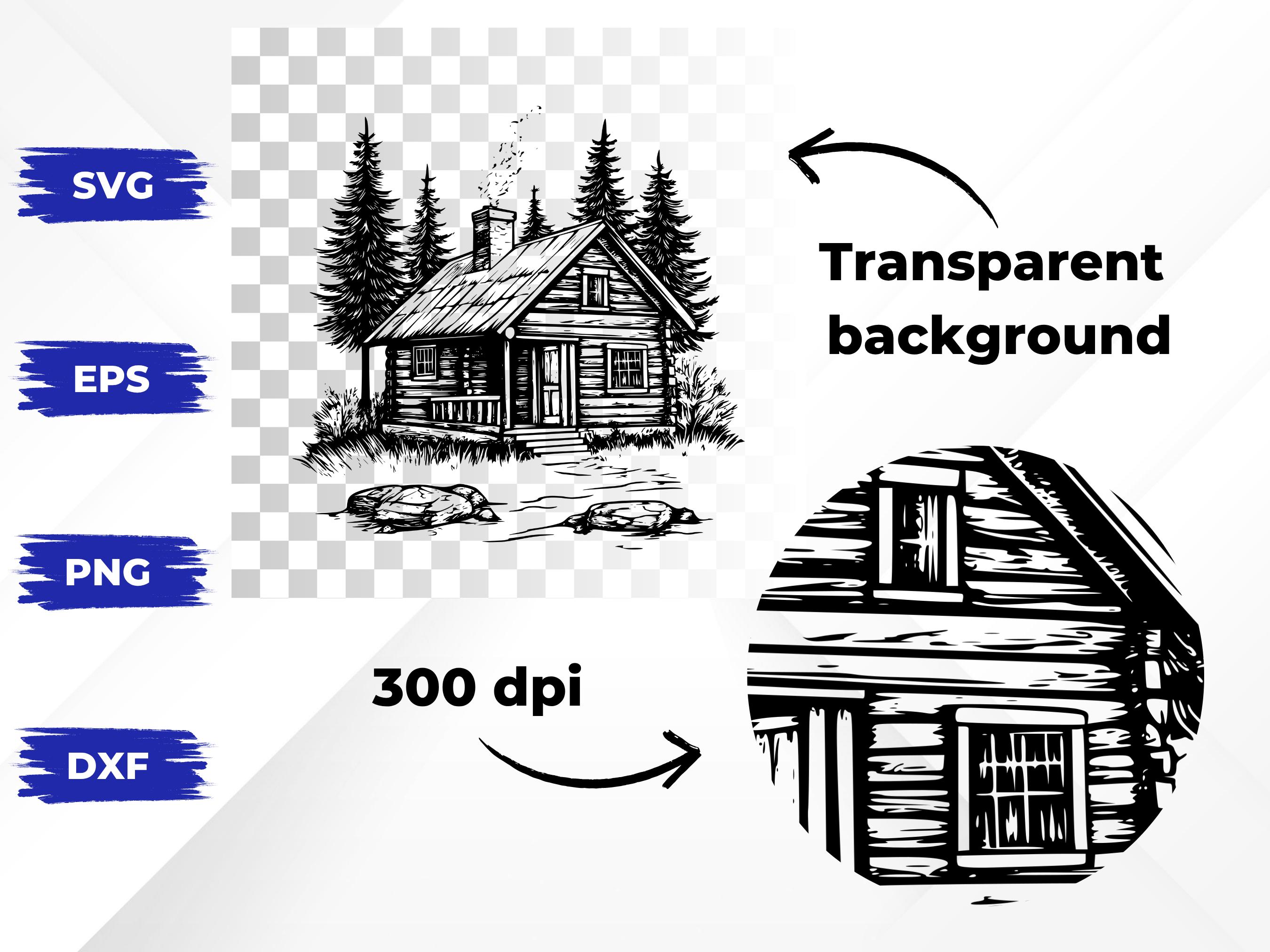 160+ Rustic Wooden Cabin SVG Bundle | Forest & Nature Svg Png Eps Dxf ...