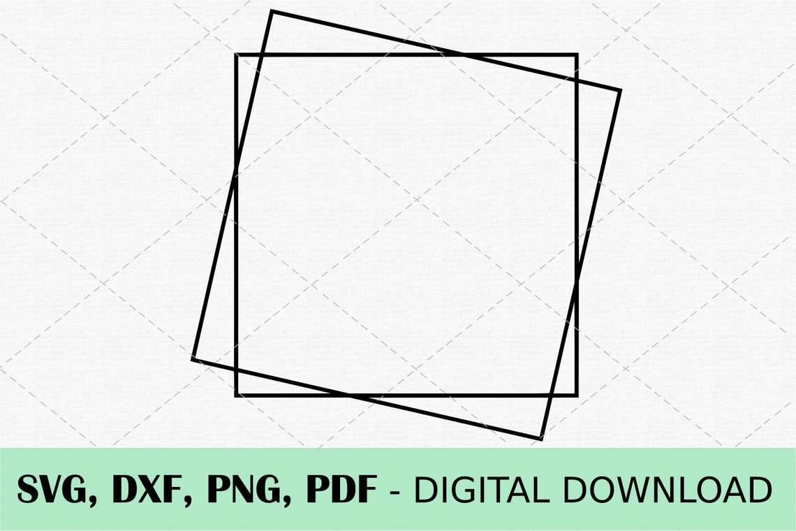 Square Frame Svg Bundle Digital Download Svg Dxf Png Pdf | Etsy