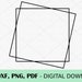 Square Frame Svg Bundle Digital Download Svg Dxf Png Pdf - Etsy