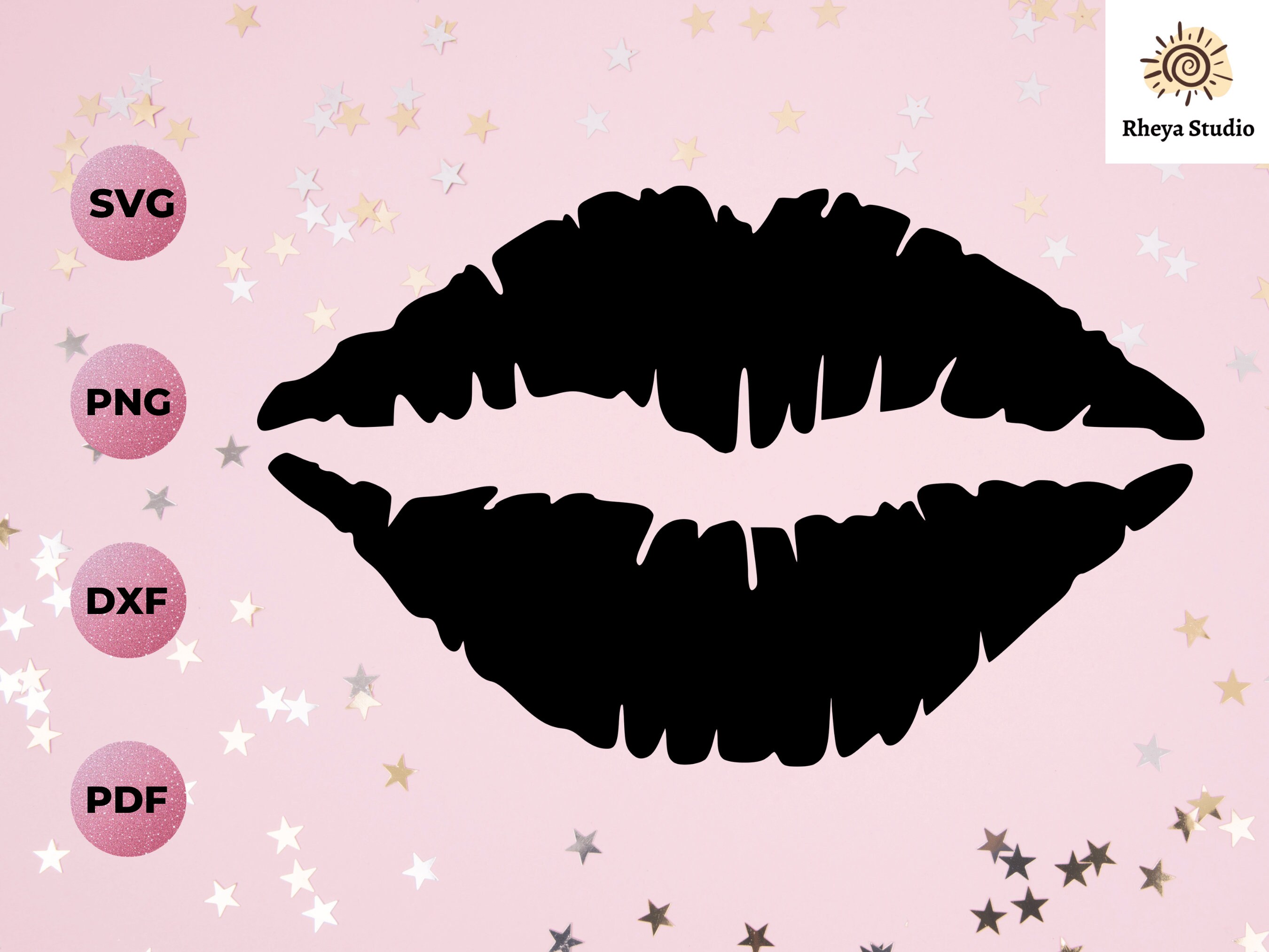 Labios svg Kiss svg descarga digital svg dxf png pdf - Etsy México