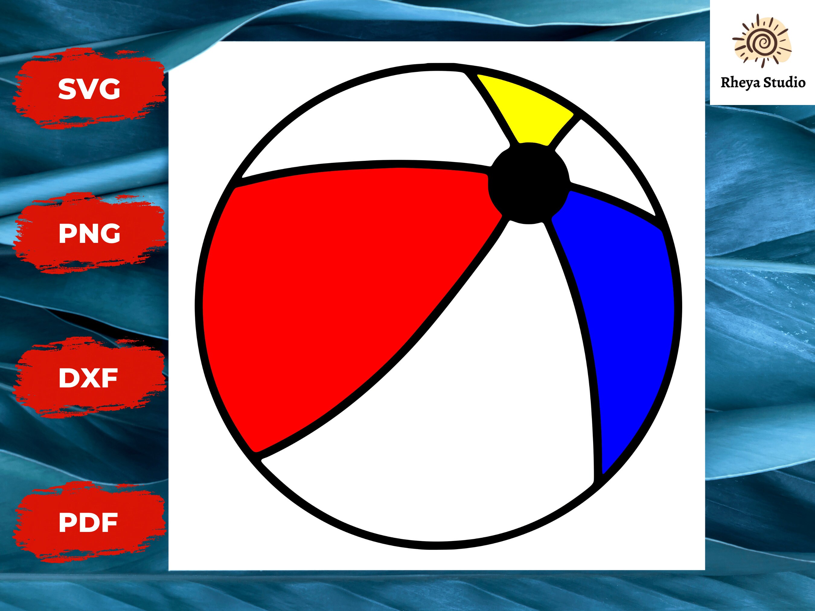 Beach Ball Svg Summer Svg Digital Download Svg Dxf Png - Etsy