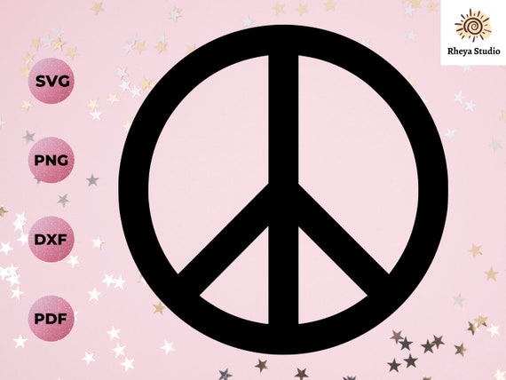 Signo de paz svg Símbolo de paz svg descarga digital svg - Etsy España