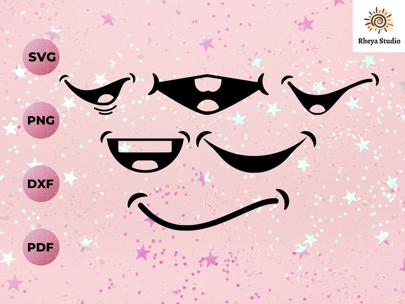 Smile Svg Happy Face Svg Digital Download Svg Dxf Png - Etsy