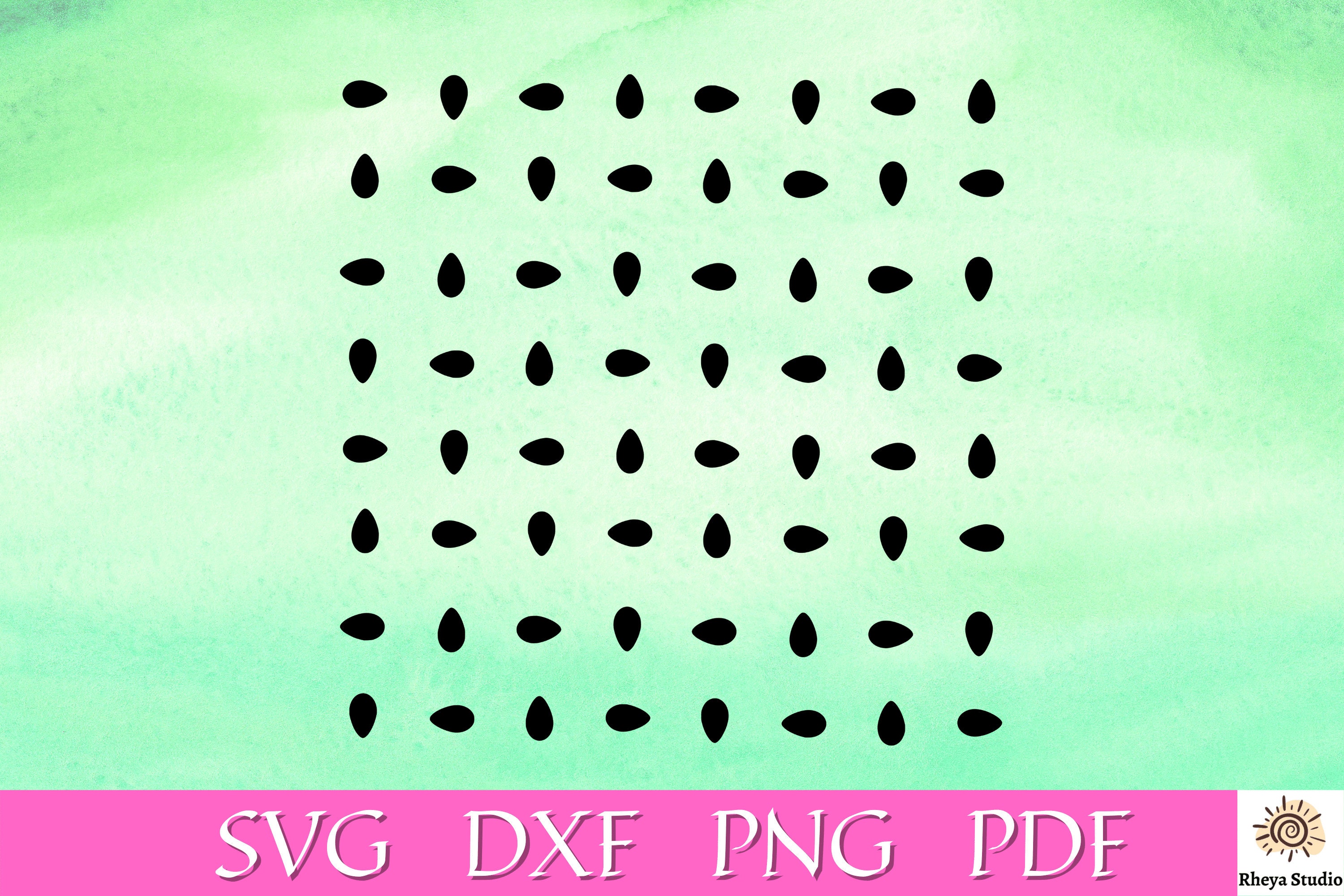 Watermelon Seeds Svg Seeds Pattern Svg Digital Download - Etsy