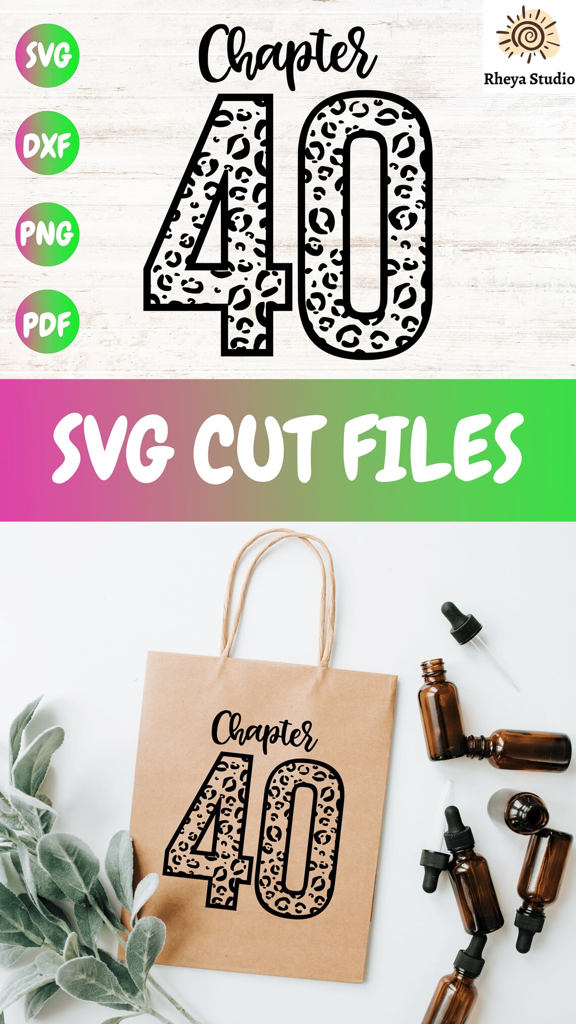 Leopard Chapter 40 Svg 40th Birthday Svg Forty Birthday Svg - Etsy