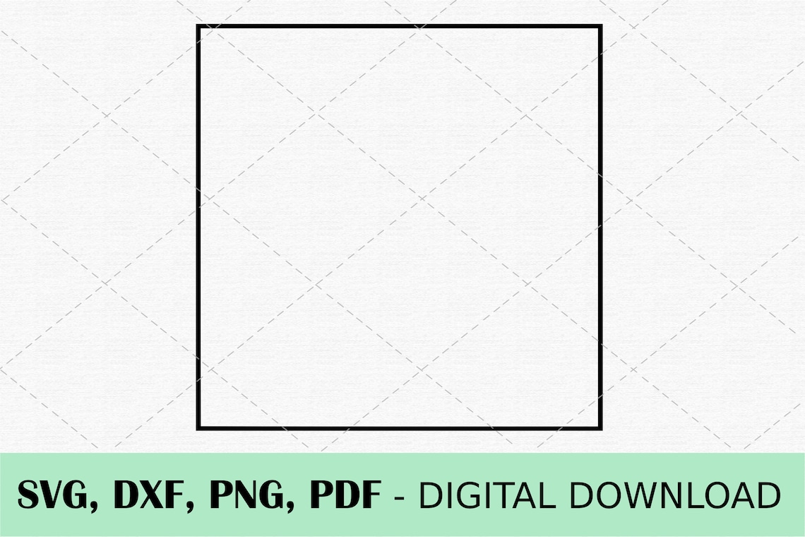 Square Frame Svg Bundle Digital Download Svg Dxf Png Pdf | Etsy