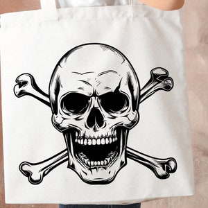 Skull and Crossbones SVG - Instant Digital Download Including Dxf, Png ...