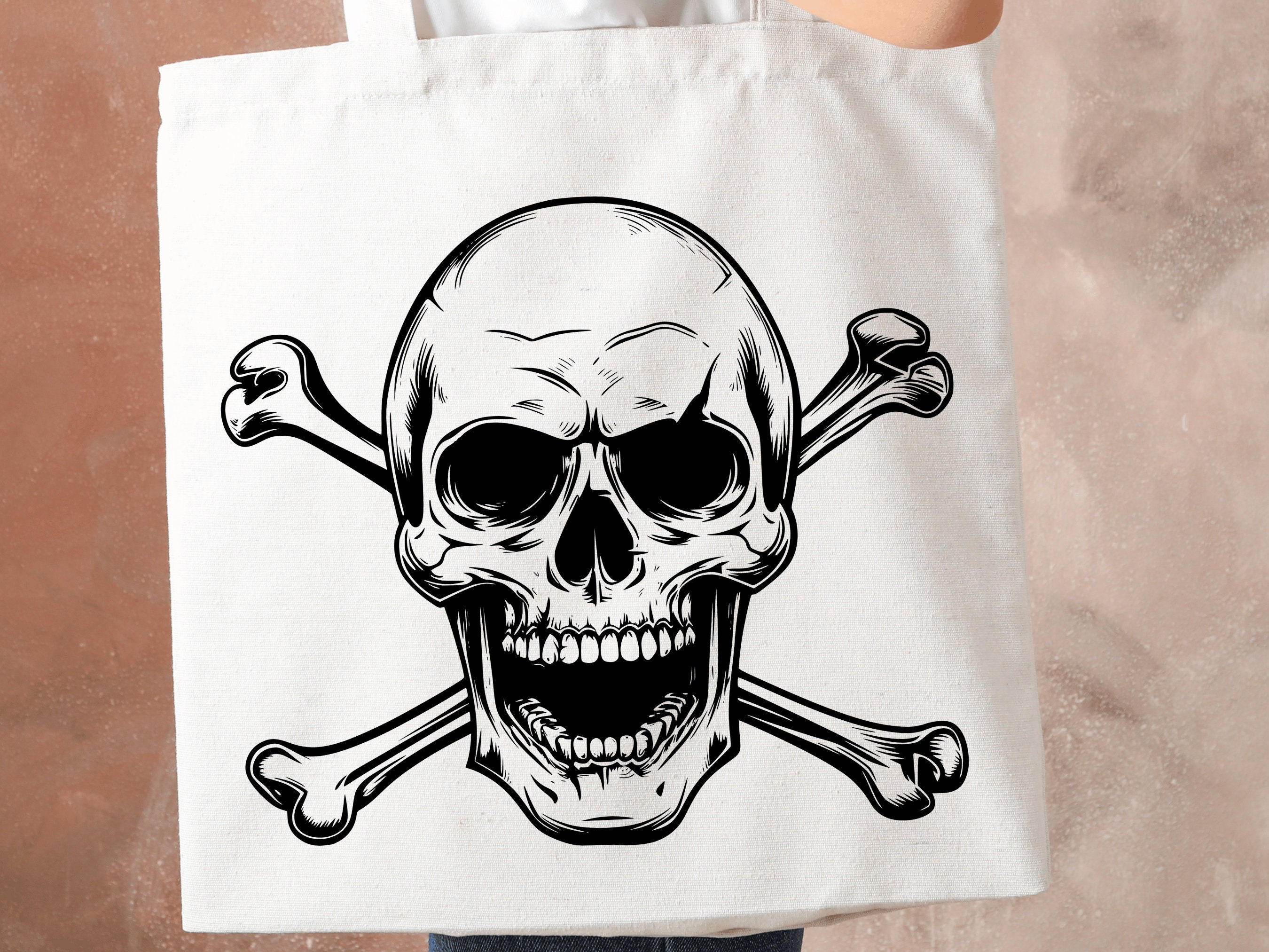 Skull and Crossbones SVG - Instant Digital Download Including Dxf, Png ...