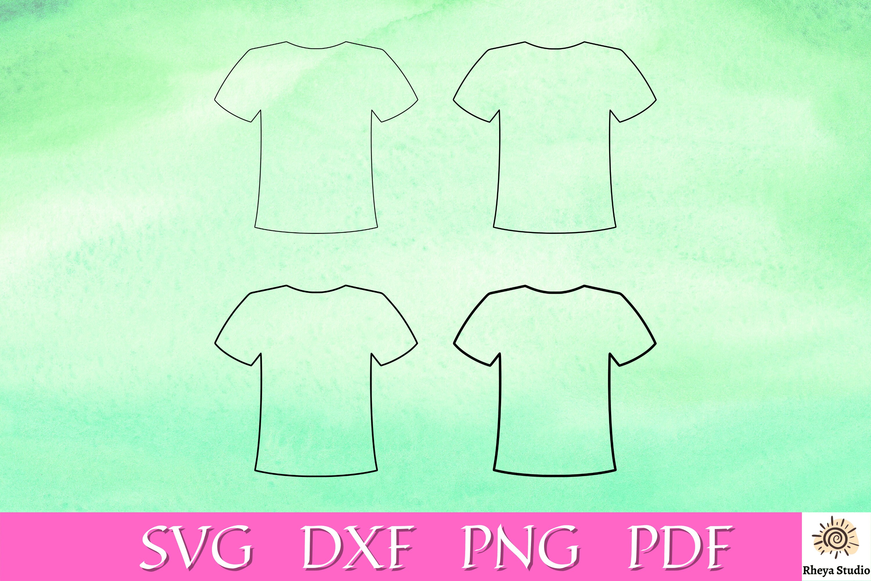 T-shirt Outline Svg Shirt Svg Digital Download Svg Dxf - Etsy Canada